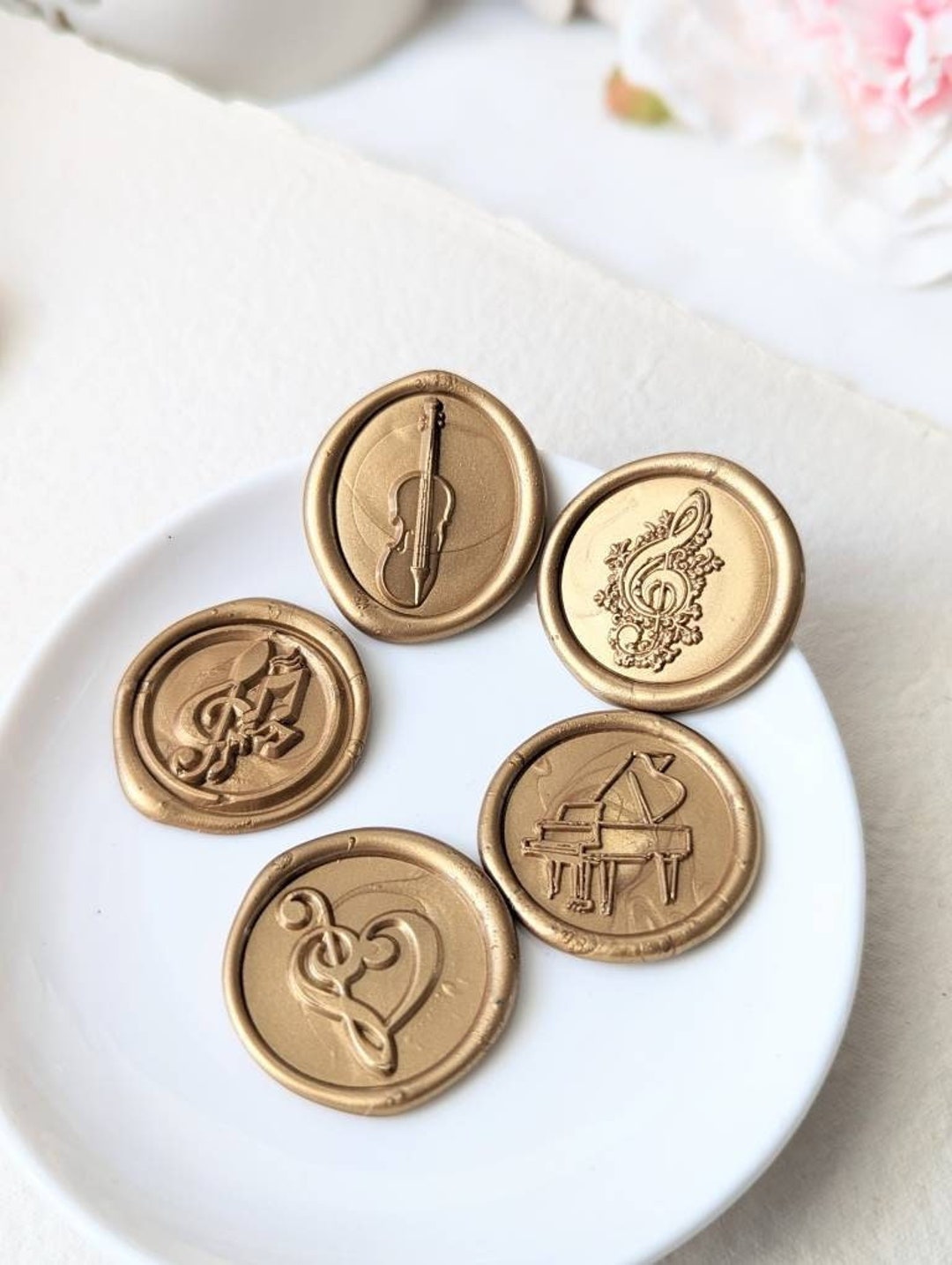 Musical Notes/treble Clef/piano/musician's Heart/violin Handmade Self ...