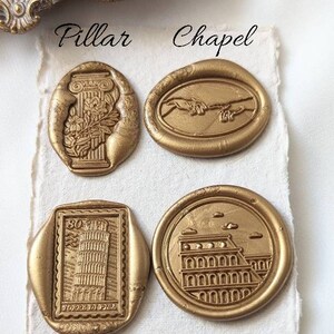 Tower/ Floral Pillar/ Chapel/colosseum- Handcrafted Self-adhesive Wax ...