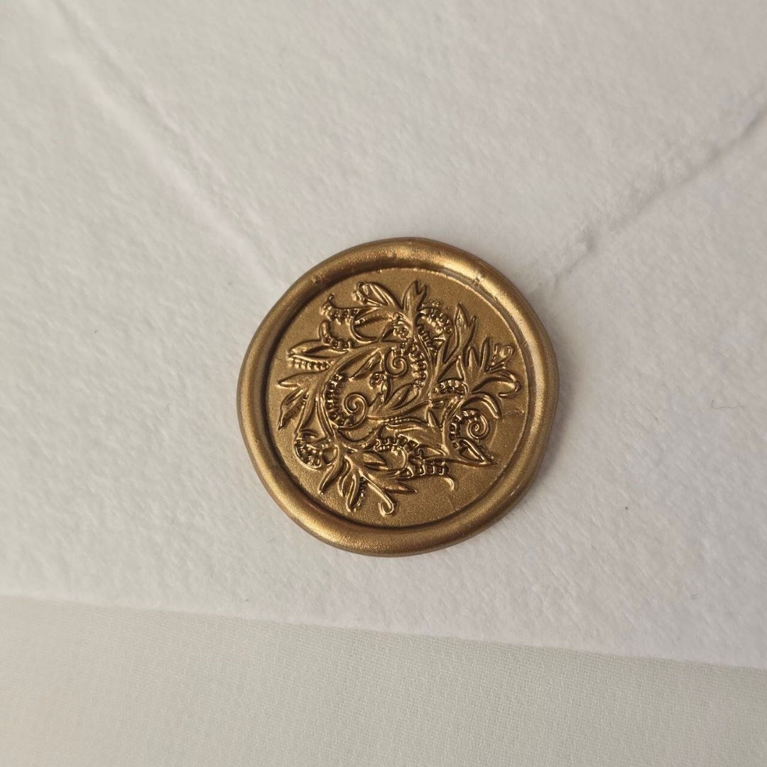 Feathers and Pearls Handmade Self-adhesive Wax Seal Stickers/peel ...