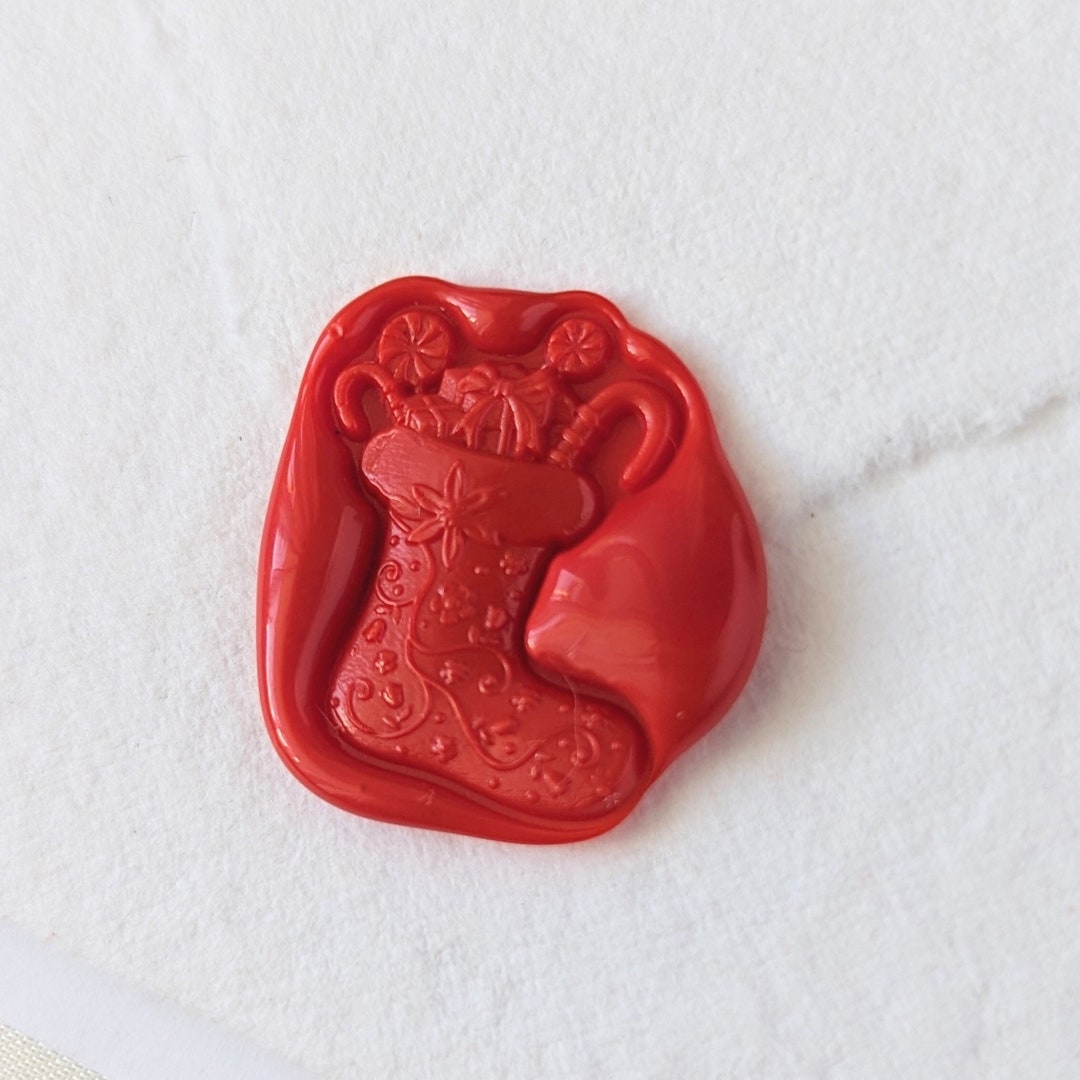 Stocking Hand- Crafted Self-adhesive Wax Seal Stickers/peel & Stick Wax ...