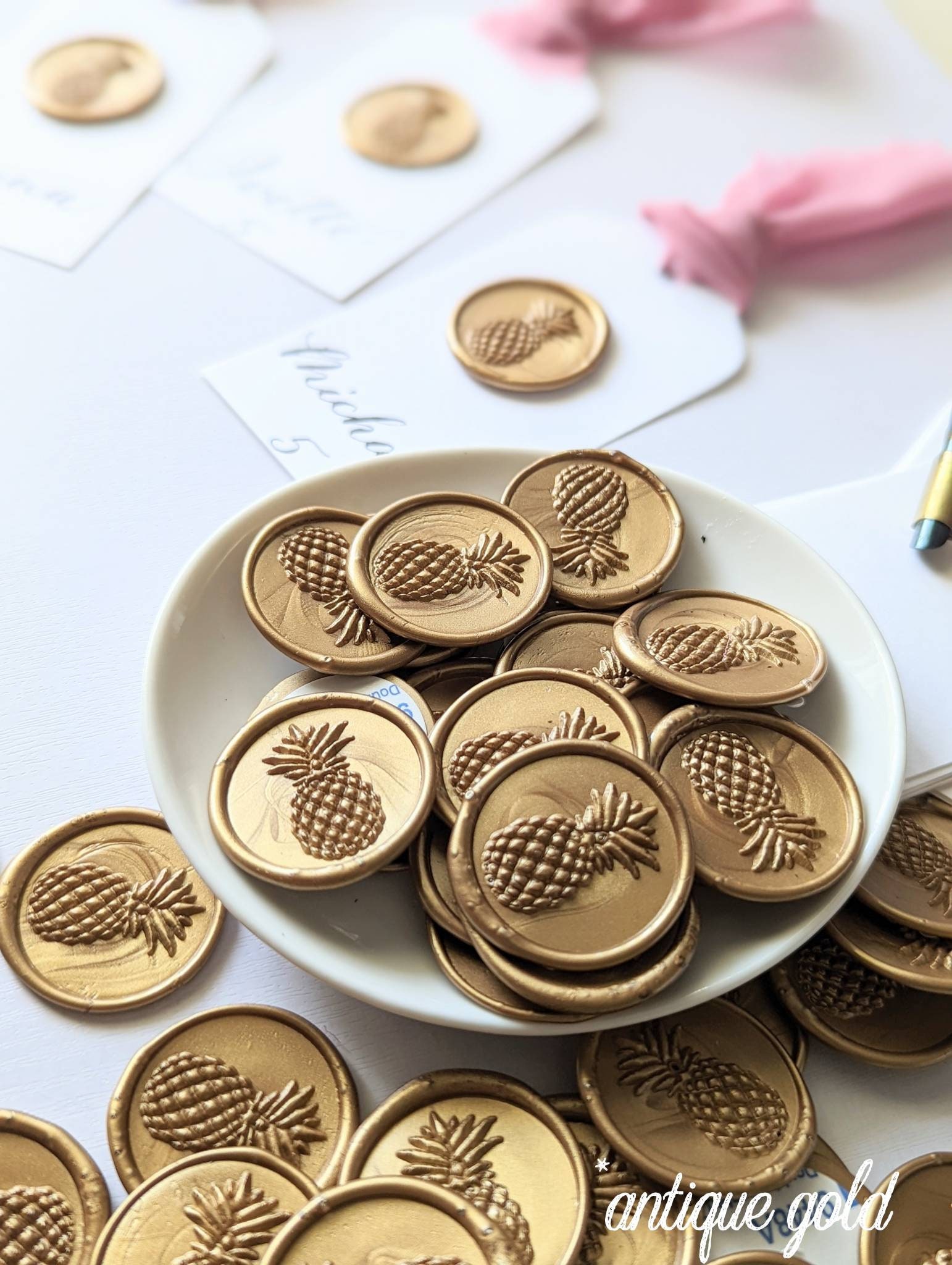 Pineapple Handmade Self Adhesive Wax Seal Stickers/peel & - Etsy