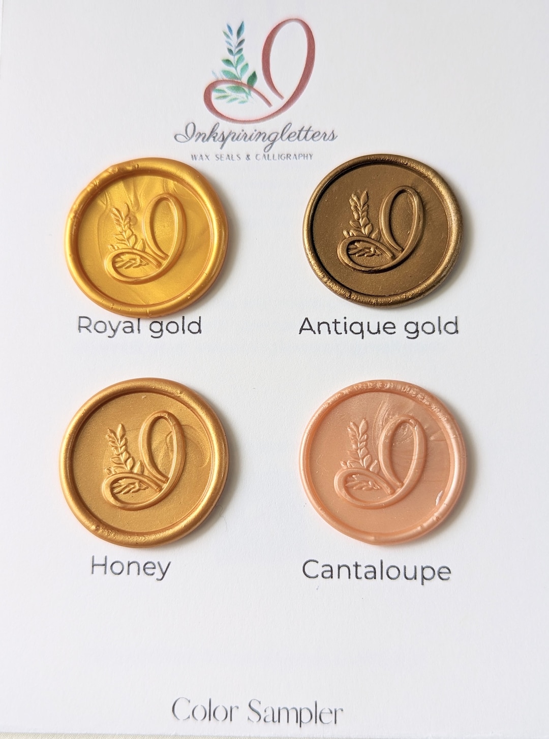 Sampler- Wax Seal Samples- Set of 4 - Etsy