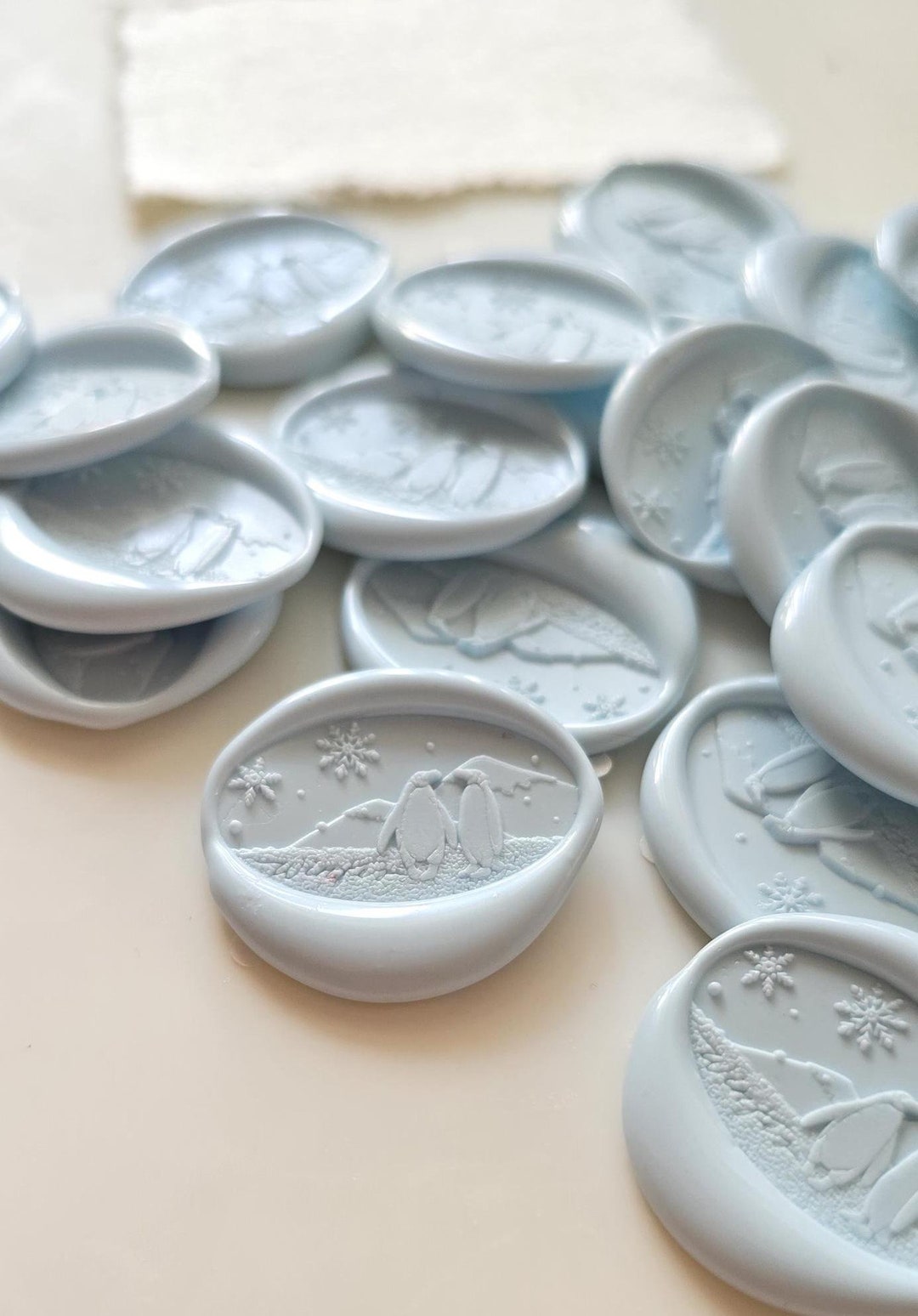 Arctic Winter- Handmade Self-adhesive Wax Seals- Set of 25 - Etsy