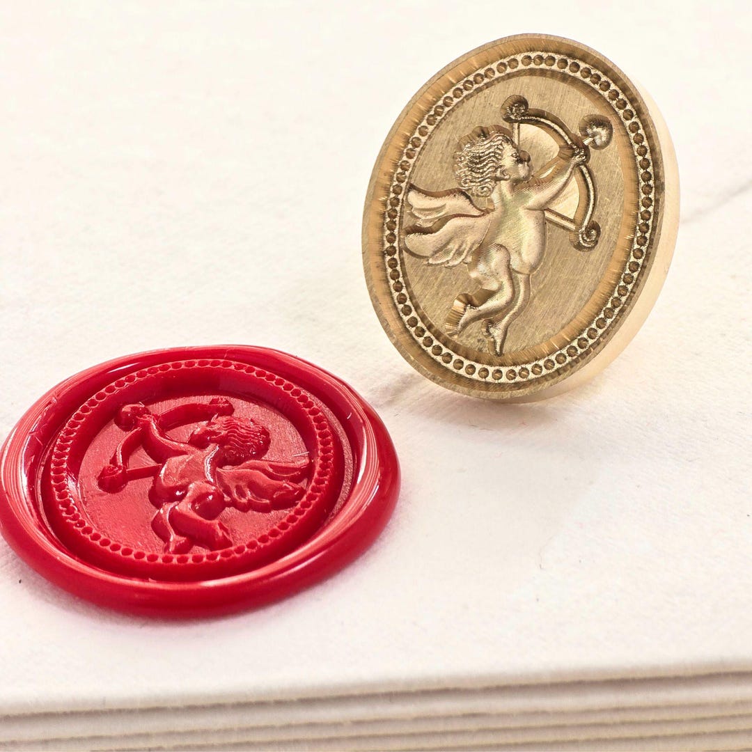 Cupid Wax Seal Stamp- 25mm/ 3D Wax Seal Stamp/diy Wax Seal/ Vintage ...