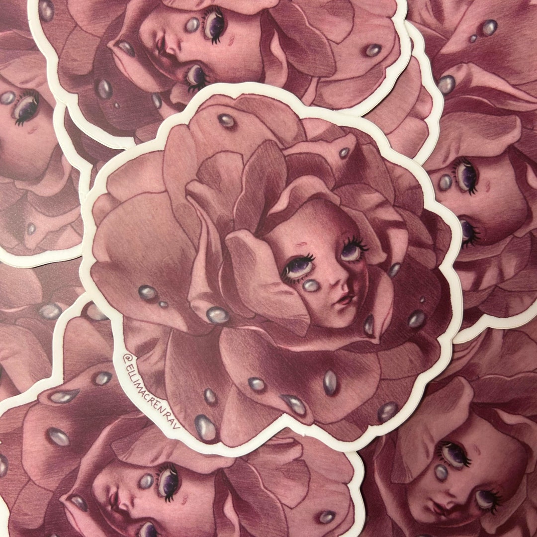 Camellia - 4"x4" Sticker - Etsy