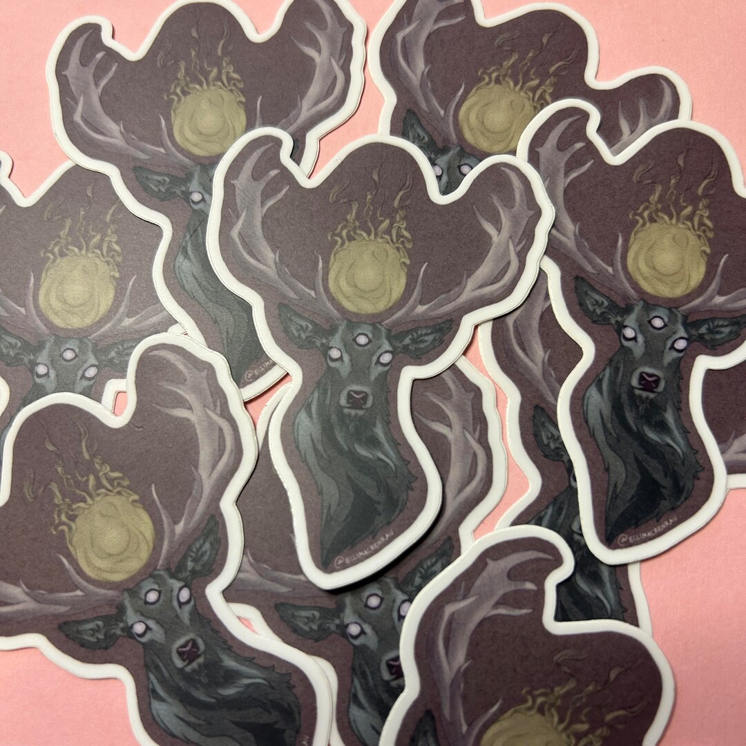 Ominous Deer - 2.25"x3" Sticker - Etsy