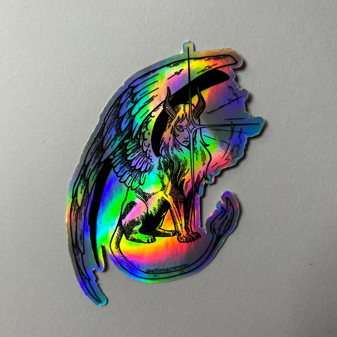 LIMITED EDITION Rainbow Iridescent Holographic Sticker - "lucid Glare ...