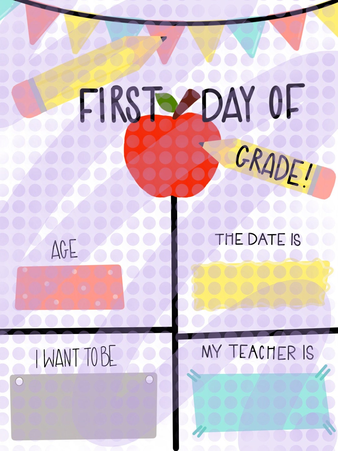 BACK TO SCHOOL About Me, Printable Back to School, Back to School ...