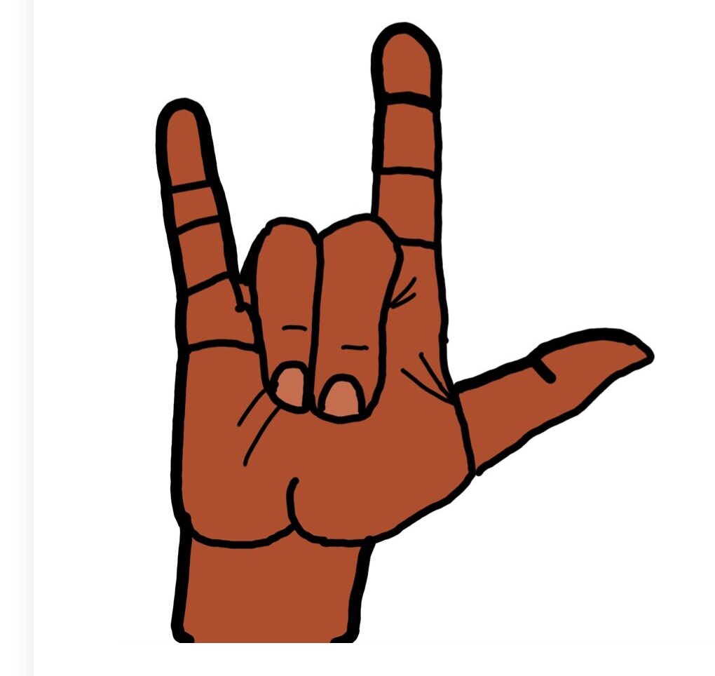 I LOVE YOU- American Sign Language - Etsy