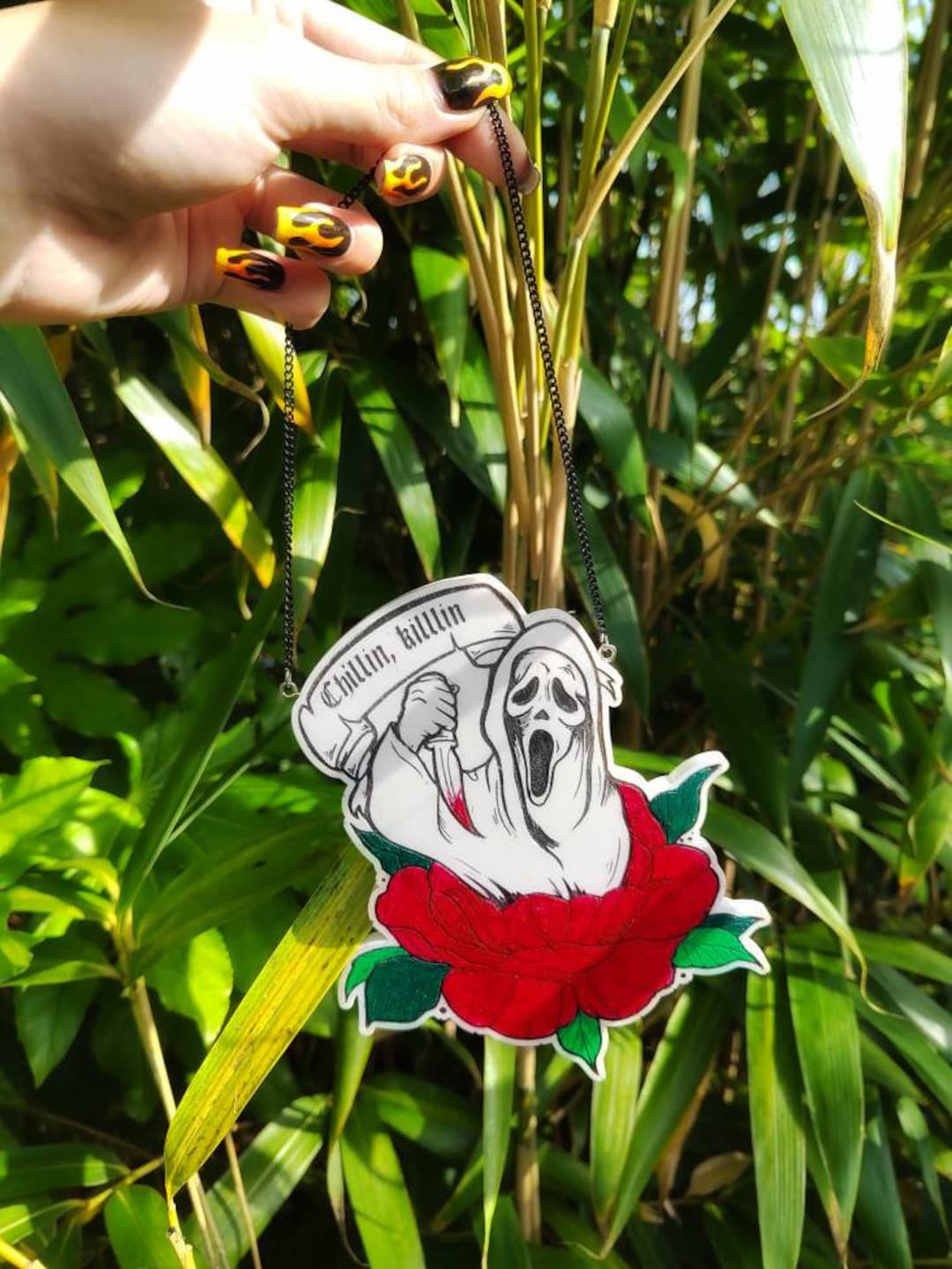 Chillin, Killin Ghostface Wall Hanging - Etsy