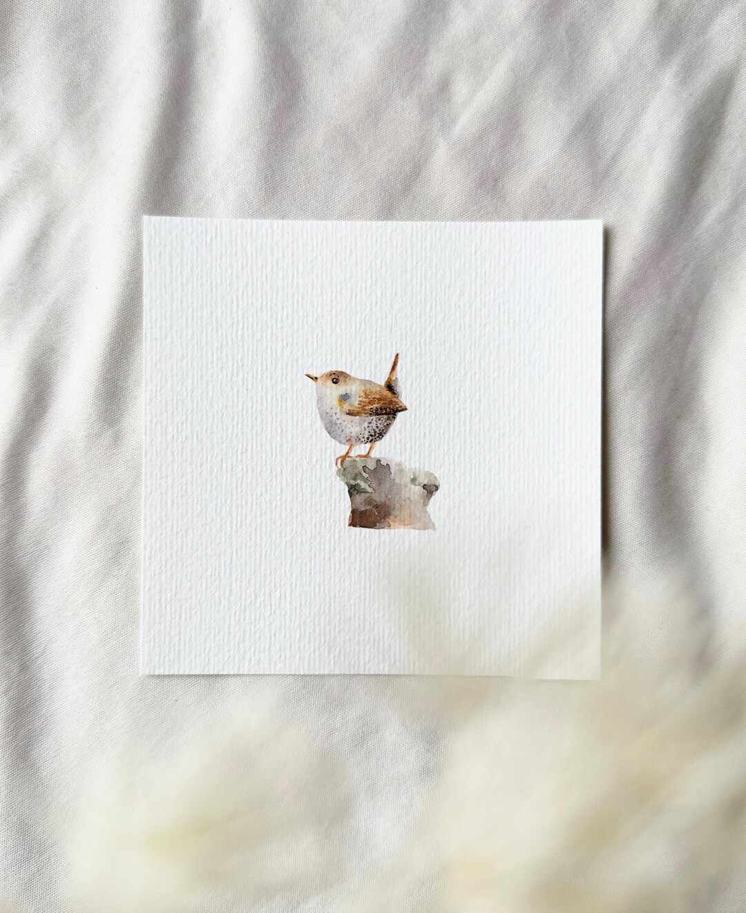 Wren Miniature Art Print Print After My Original Watercolor - Etsy