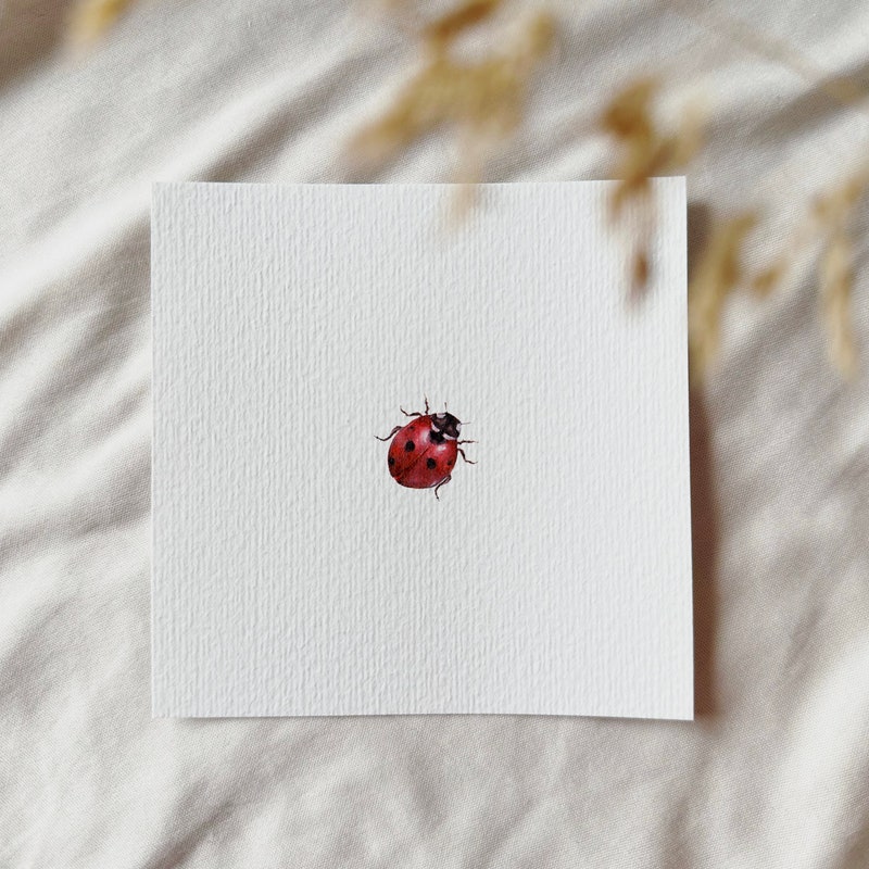 Ladybug Painting - Etsy