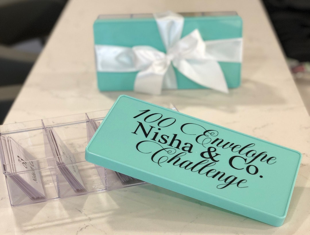 100 Envelope Savings Challenge: Tiff & Co. Inspired Design - Etsy