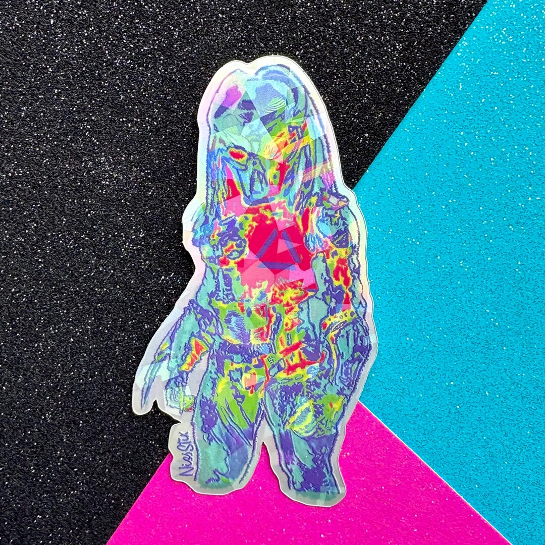 Predator Thermal Vision Sticker: 80s Sci-fi Horror Movie Decal - Etsy