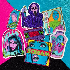 Favorite Scary Movie 7 Pc. Sticker Pack for Laptops, Iphones ...