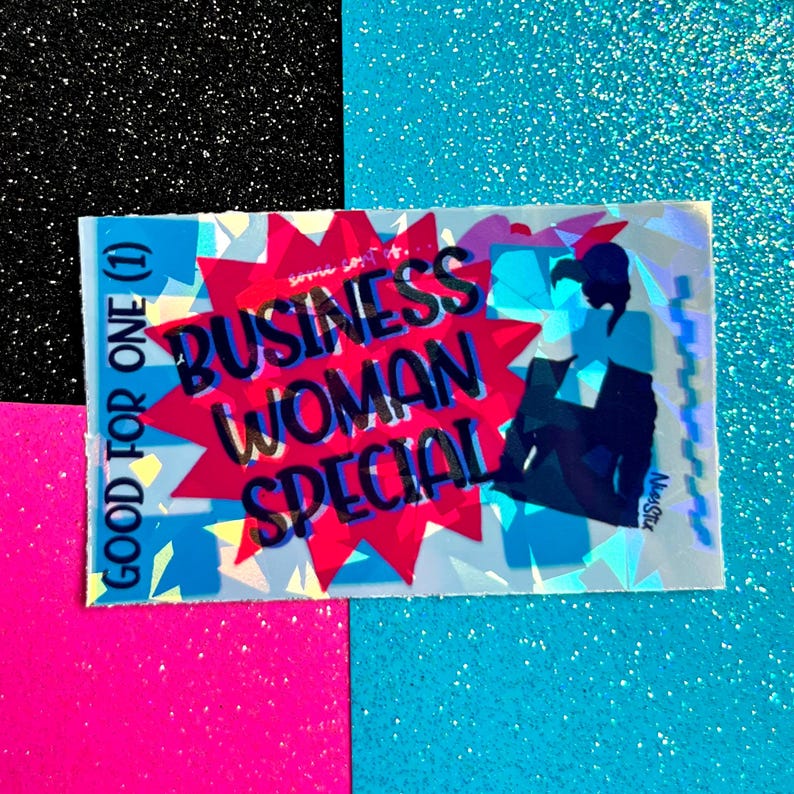 Romy and Michele Sticker Set: 90s Movie Holographic Vinyl Decals - Etsy