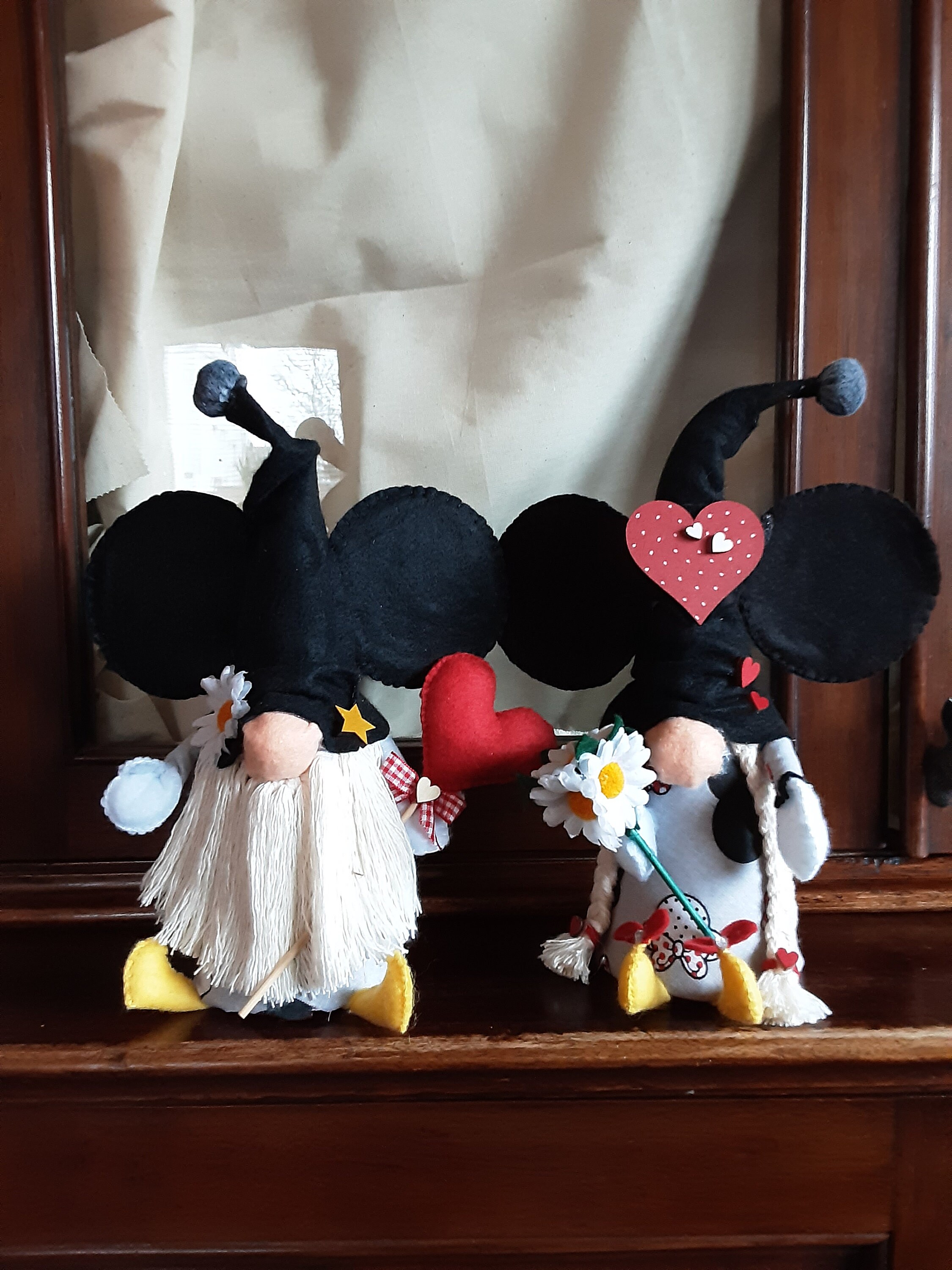 Handmade Minnie Mouse Inspired Nordic Gnome - Etsy UK