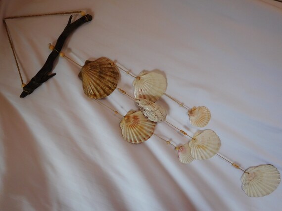 Scallop and Oyster Shell Wind Chime - Etsy