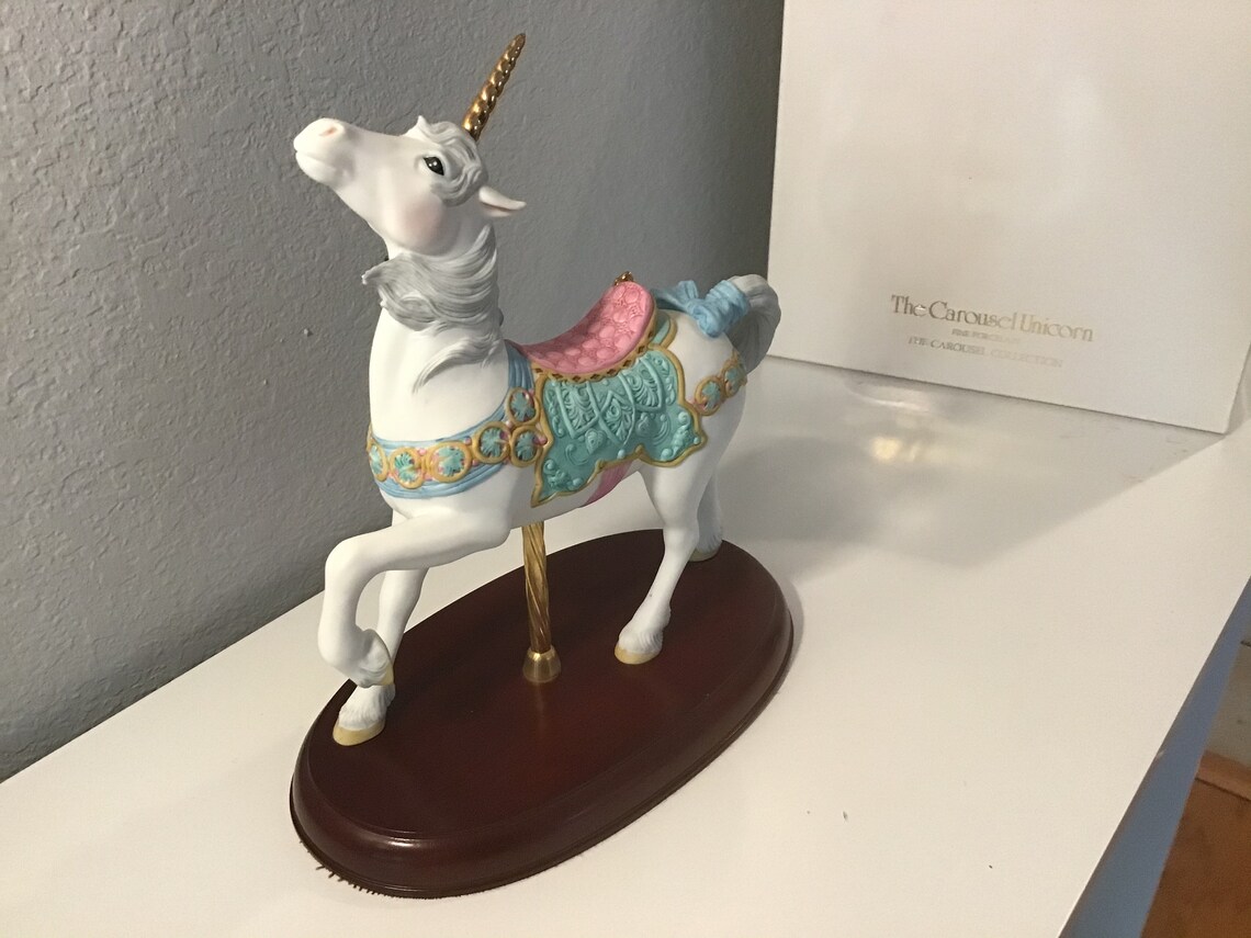 Lenox the Carousel Unicorn, the Carousel Collection, With Box - Etsy