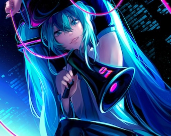 Hatsune Miku Project Sekai 25-ji, Nightcord De. Art Print - Etsy