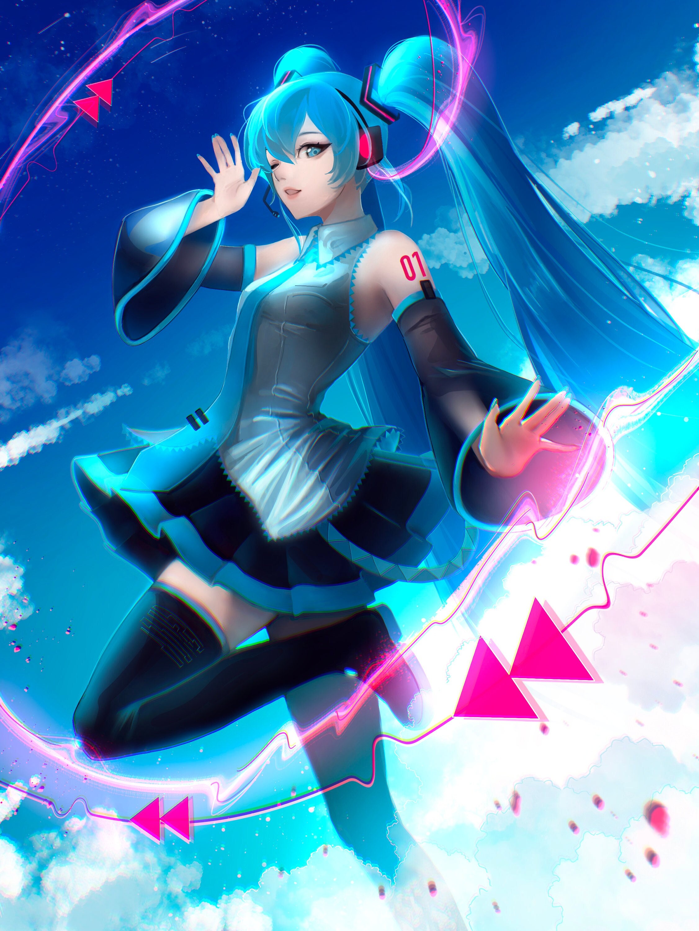 Hatsune Miku Lámina artística - Etsy España