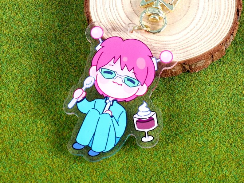 Saiki K Acrylic Keychain - Etsy