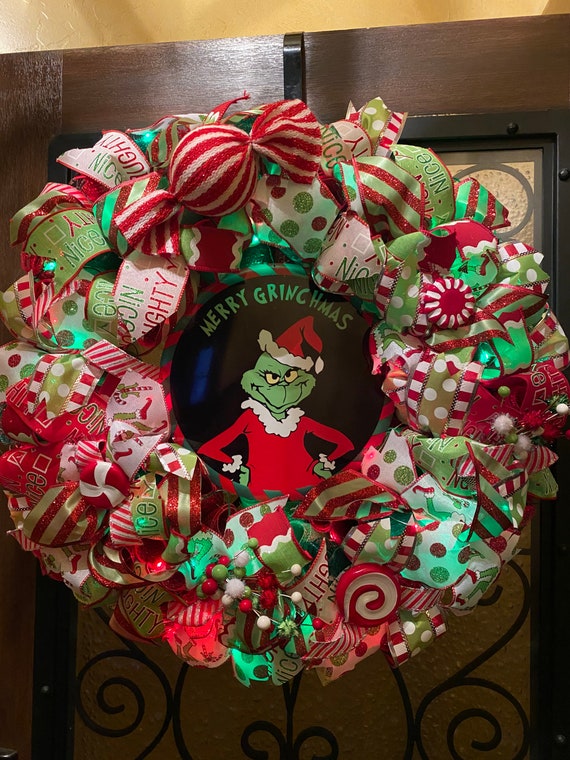 Grinch Wreath | Etsy