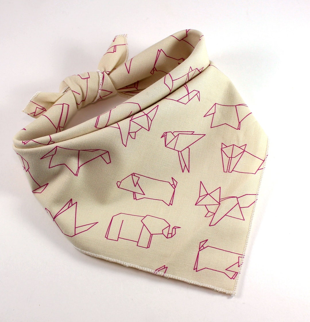 Dog Bandana Pet Bandanas Origami Animals Dog Bandana, Paper Folded ...