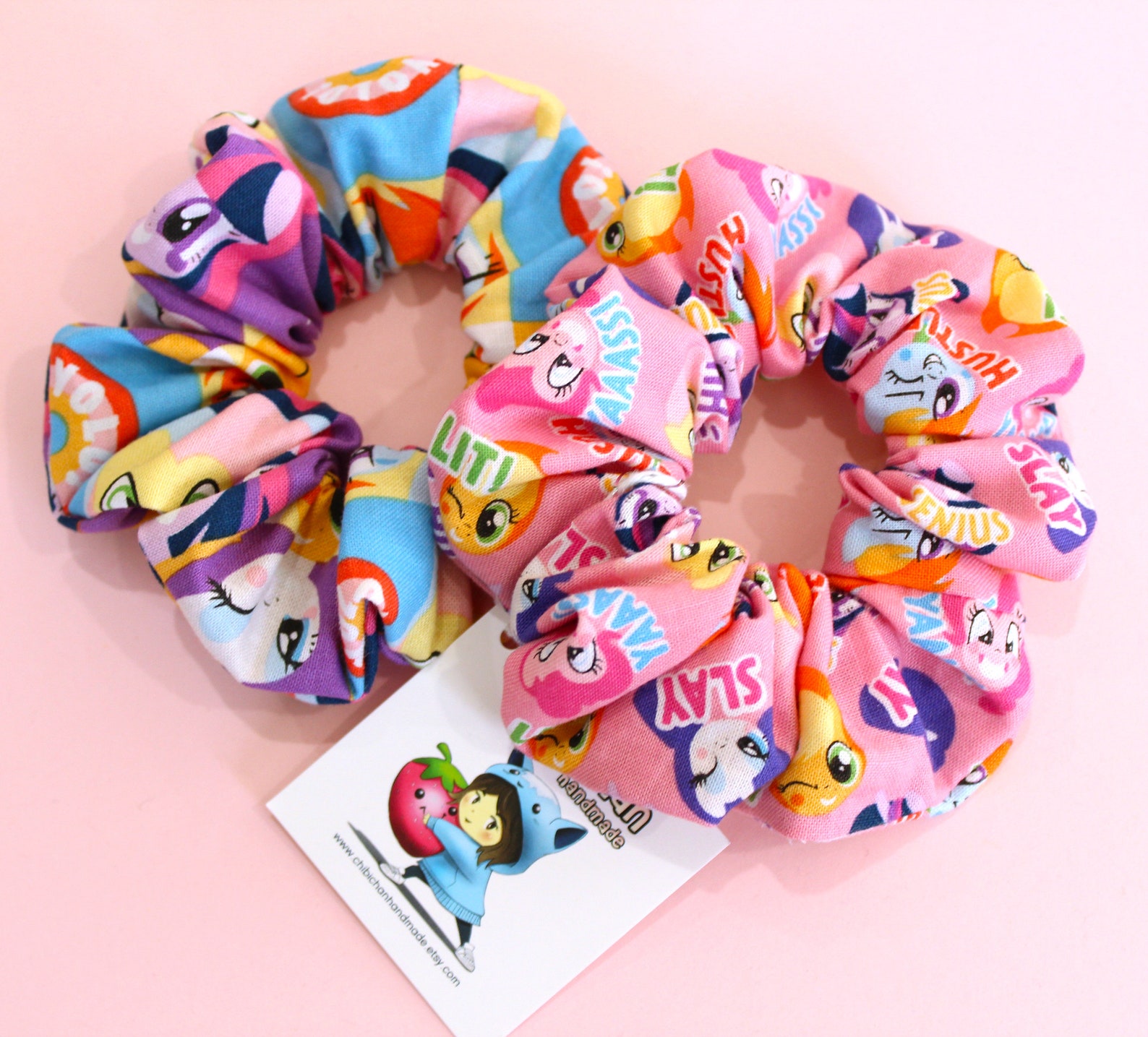 My Little Pony Hair Scrunchie Set Friendship is Magic | Etsy