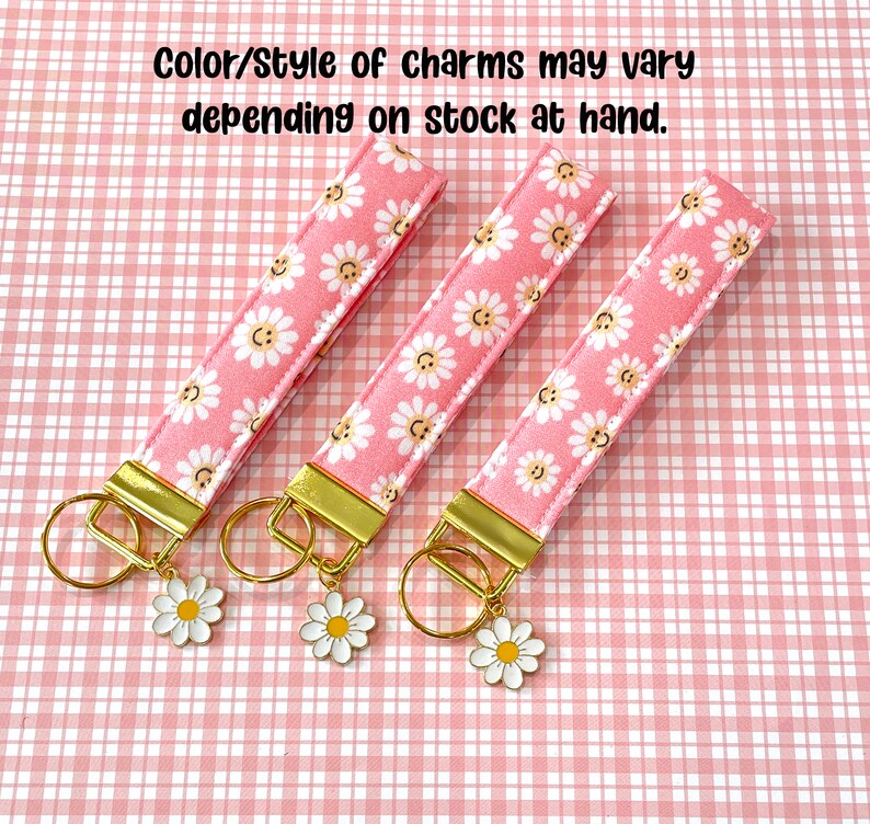 Retro Smiley Faces Key Fobs Keychain Wristlet Key Fobs Fun - Etsy