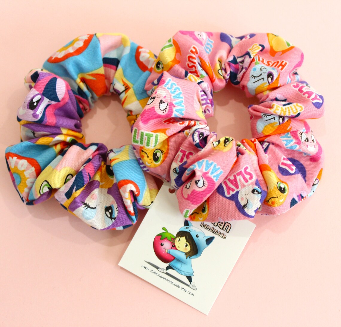 My Little Pony Hair Scrunchie Set Friendship is Magic | Etsy