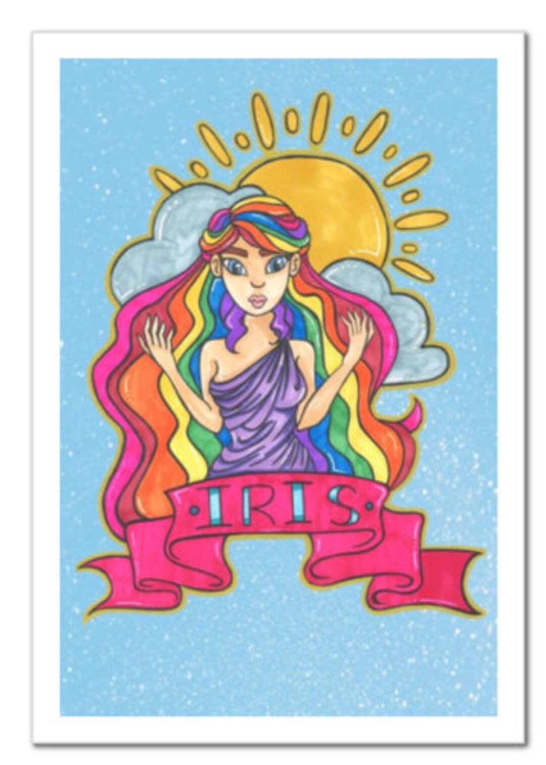 The Goddess Iris 8x10 Print - Etsy