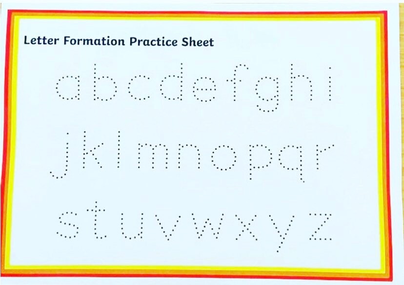 Letter and Number Dot Formation x2 - Etsy