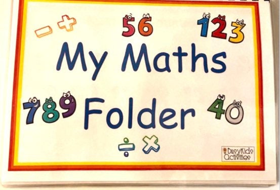 Maths Folder - Etsy UK
