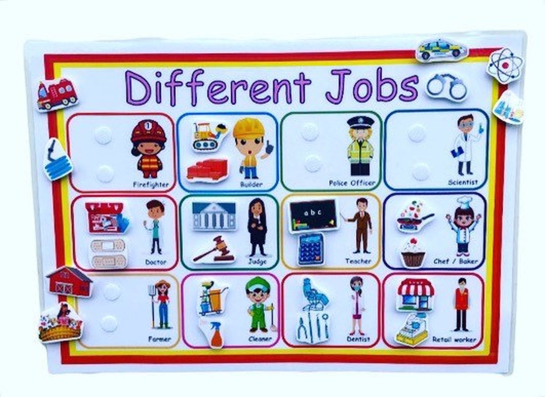 Different Jobs Activity Sheet - Etsy