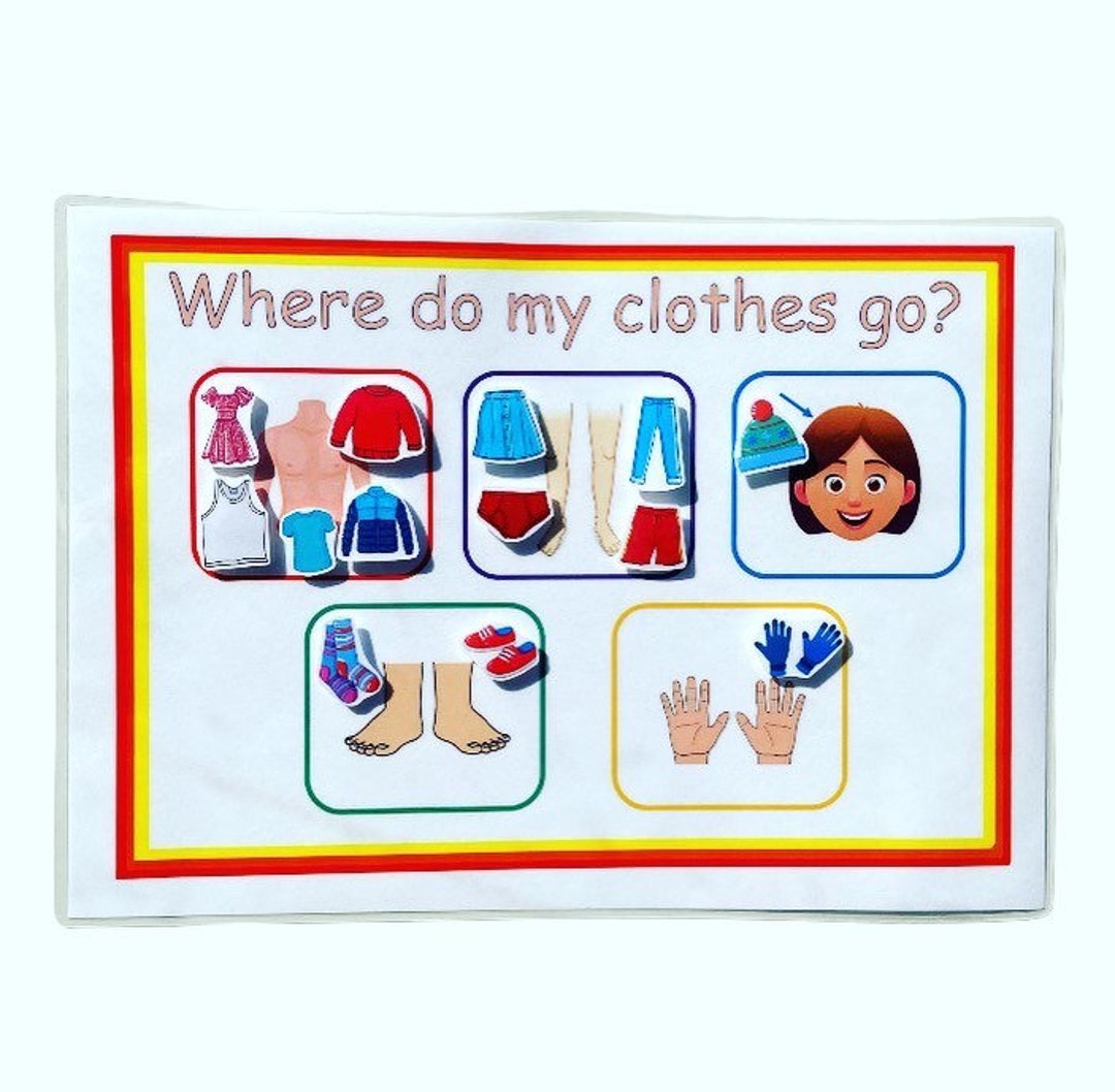 Where Do My Clothes Go Activity Sheet - Etsy