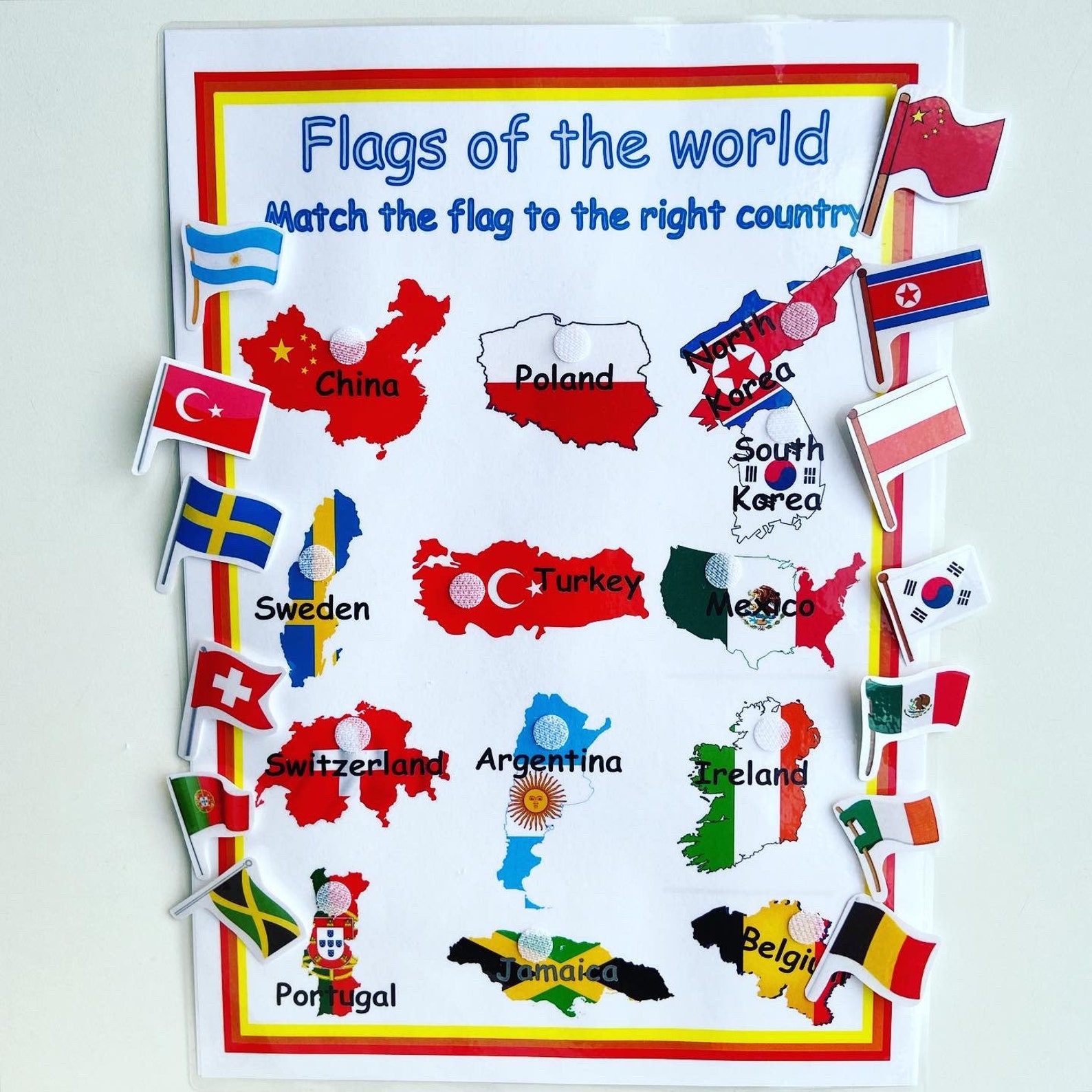Flags of the World Activity Sheets x2 - Etsy