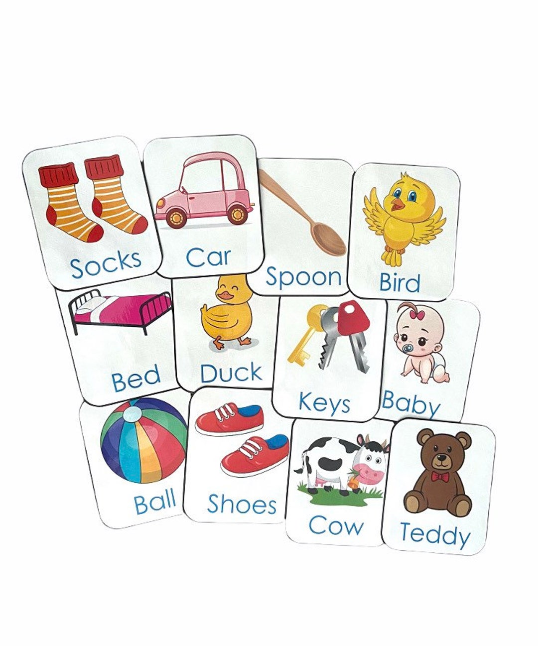First Word Flash Cards x12 - Etsy UK
