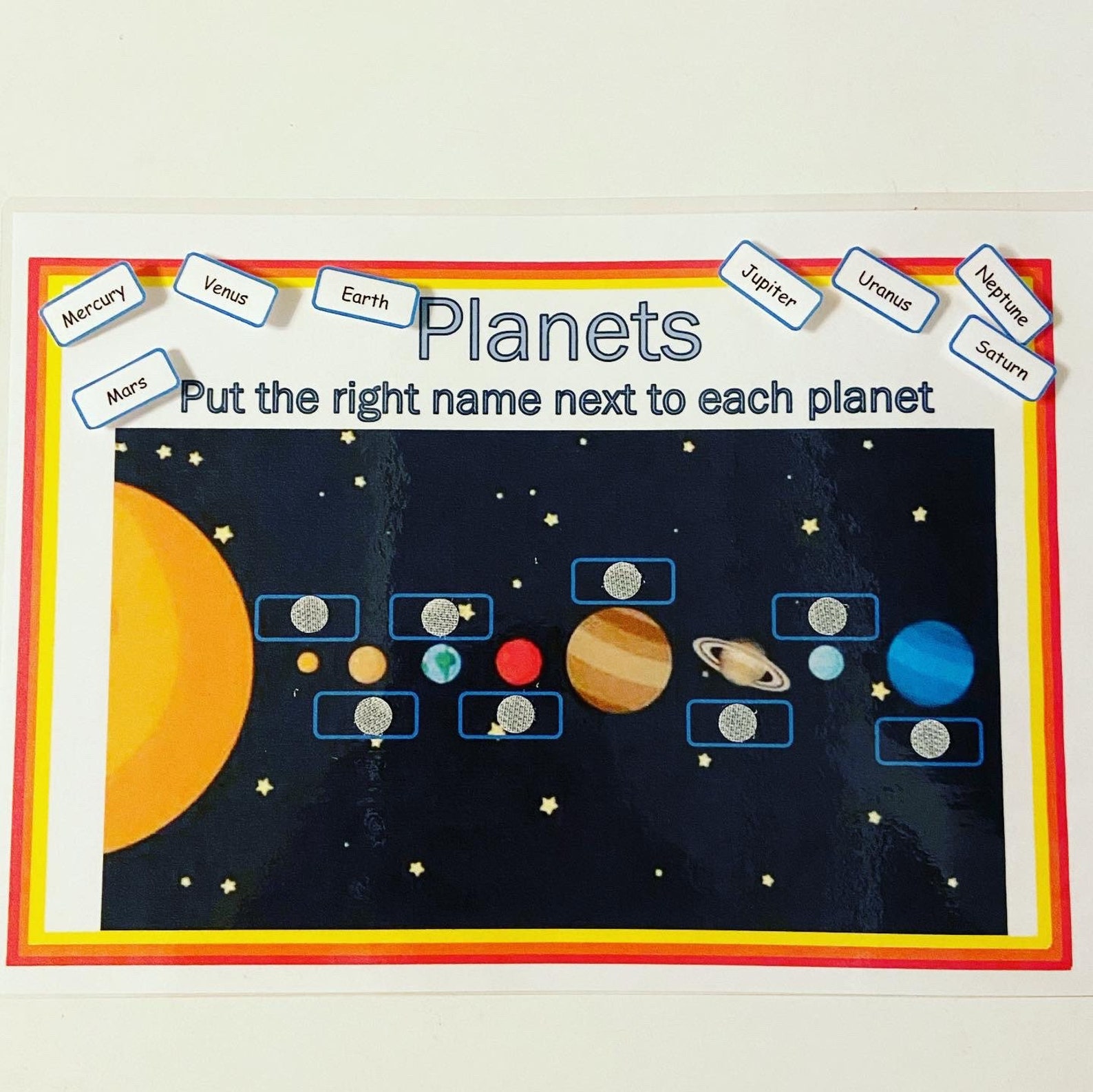 Planet Names Activity Sheet Etsy UK planet-names-activity-sheet-etsy-uk
