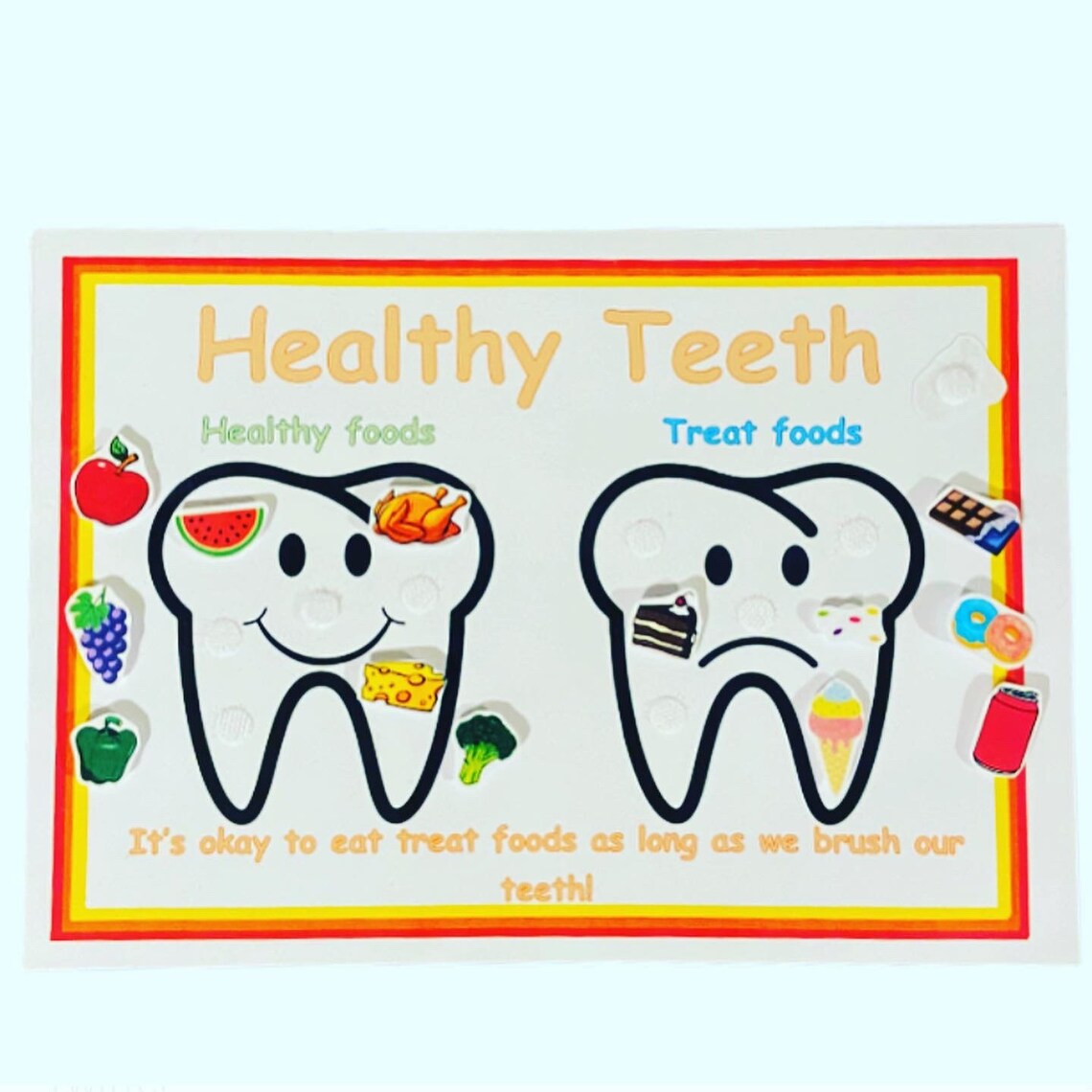 Healthy Teeth Activity Sheet - Etsy