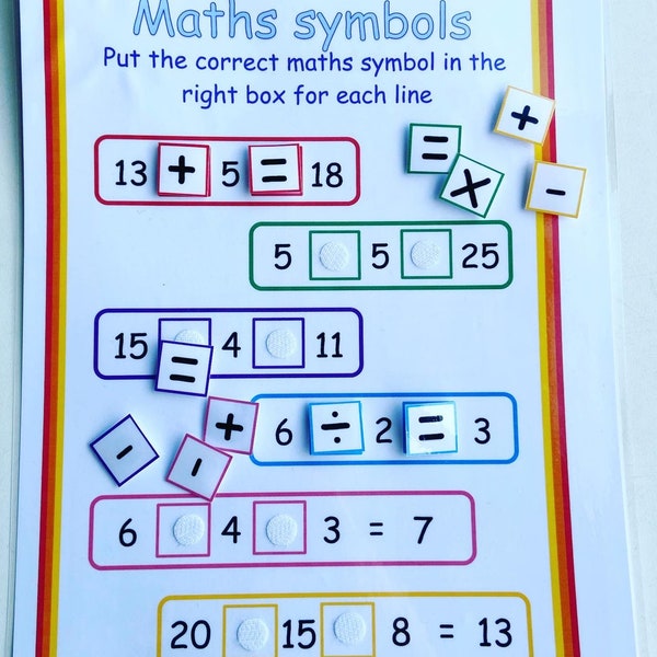 Math Symbols - Etsy UK