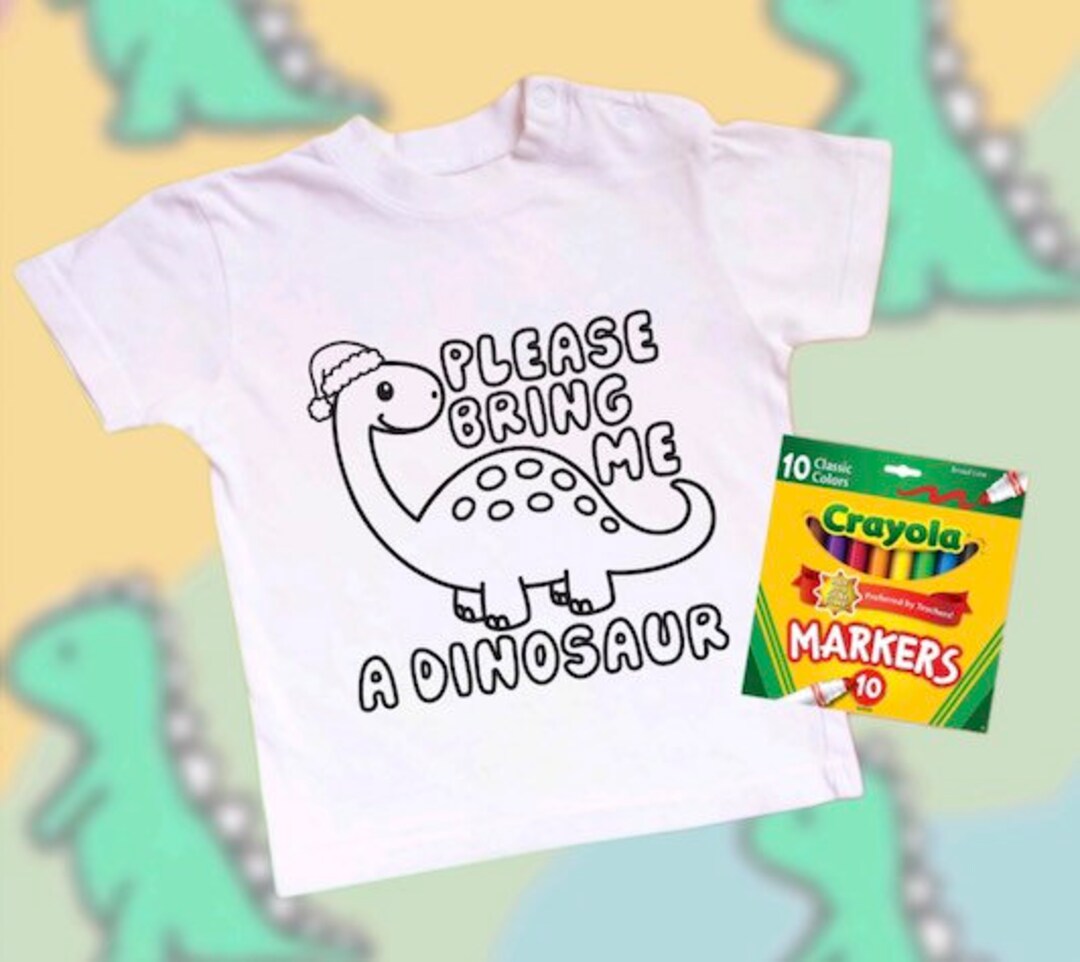 Coloring Shirt Coloring Shirts Washable Reusable - Etsy