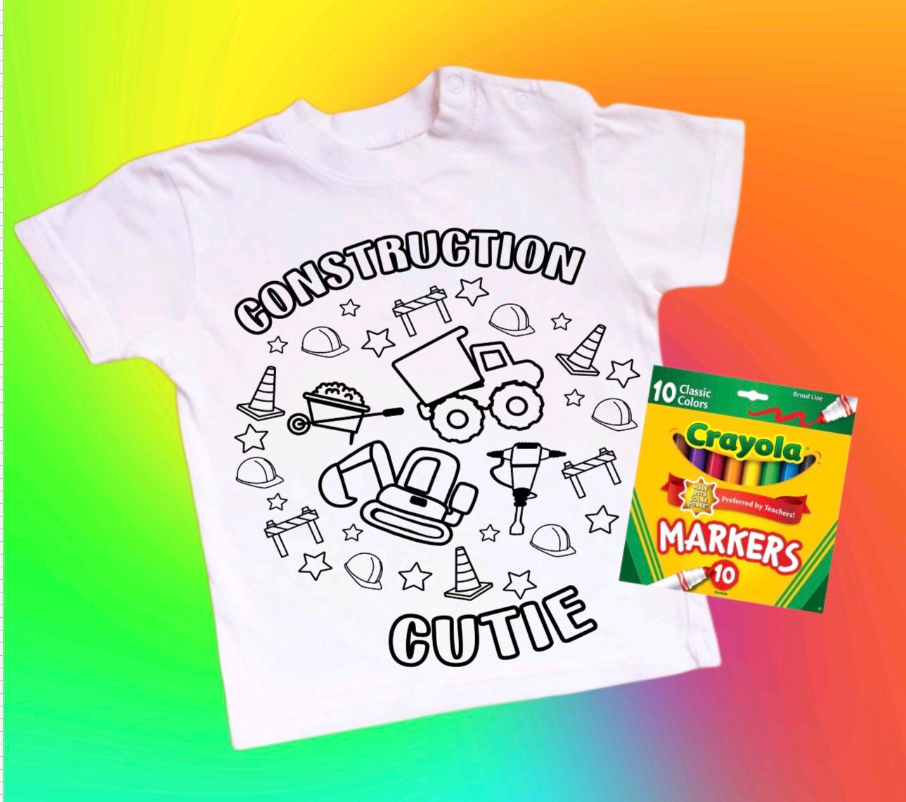 Coloring Shirt | Coloring Shirts | Washable | Reusable | Coloring Book ...