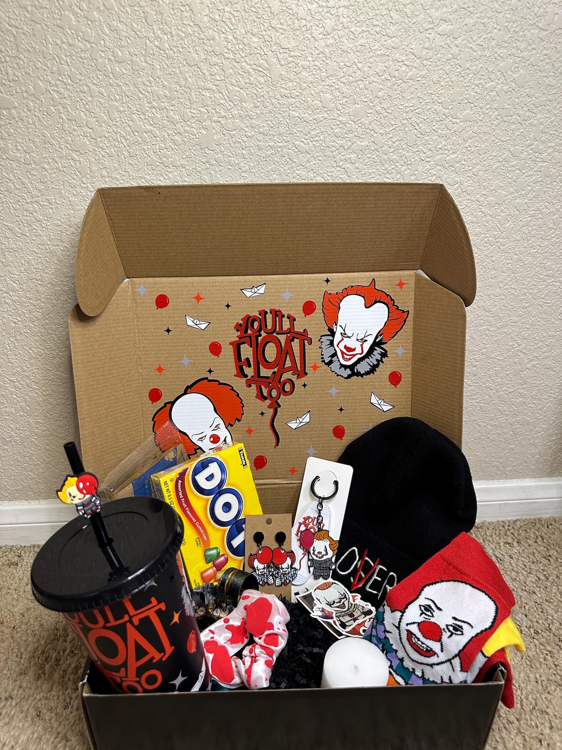 Movie Night Box Horror Fans Gift Box Gift Set Cold Cup Tumbler Custom ...