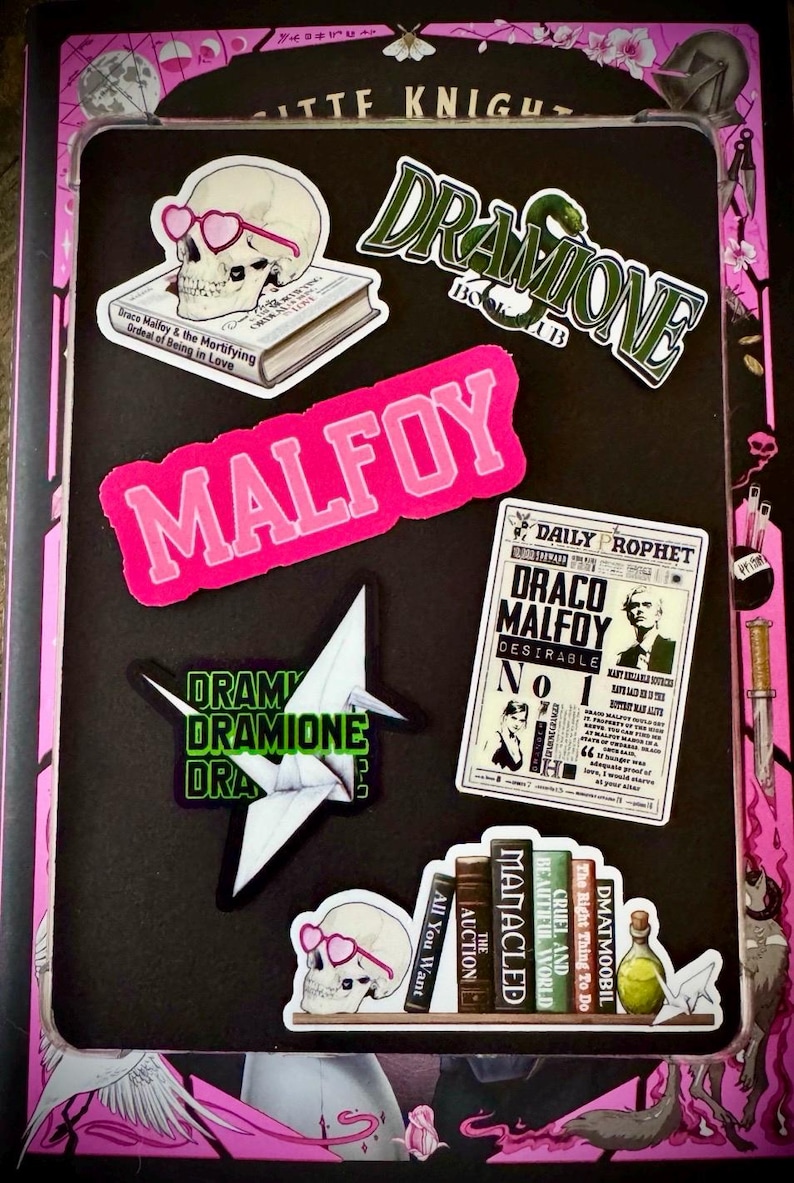 Dramione Bookshelf Vinyl Sticker, Manacled Fanfic Inspired - Etsy