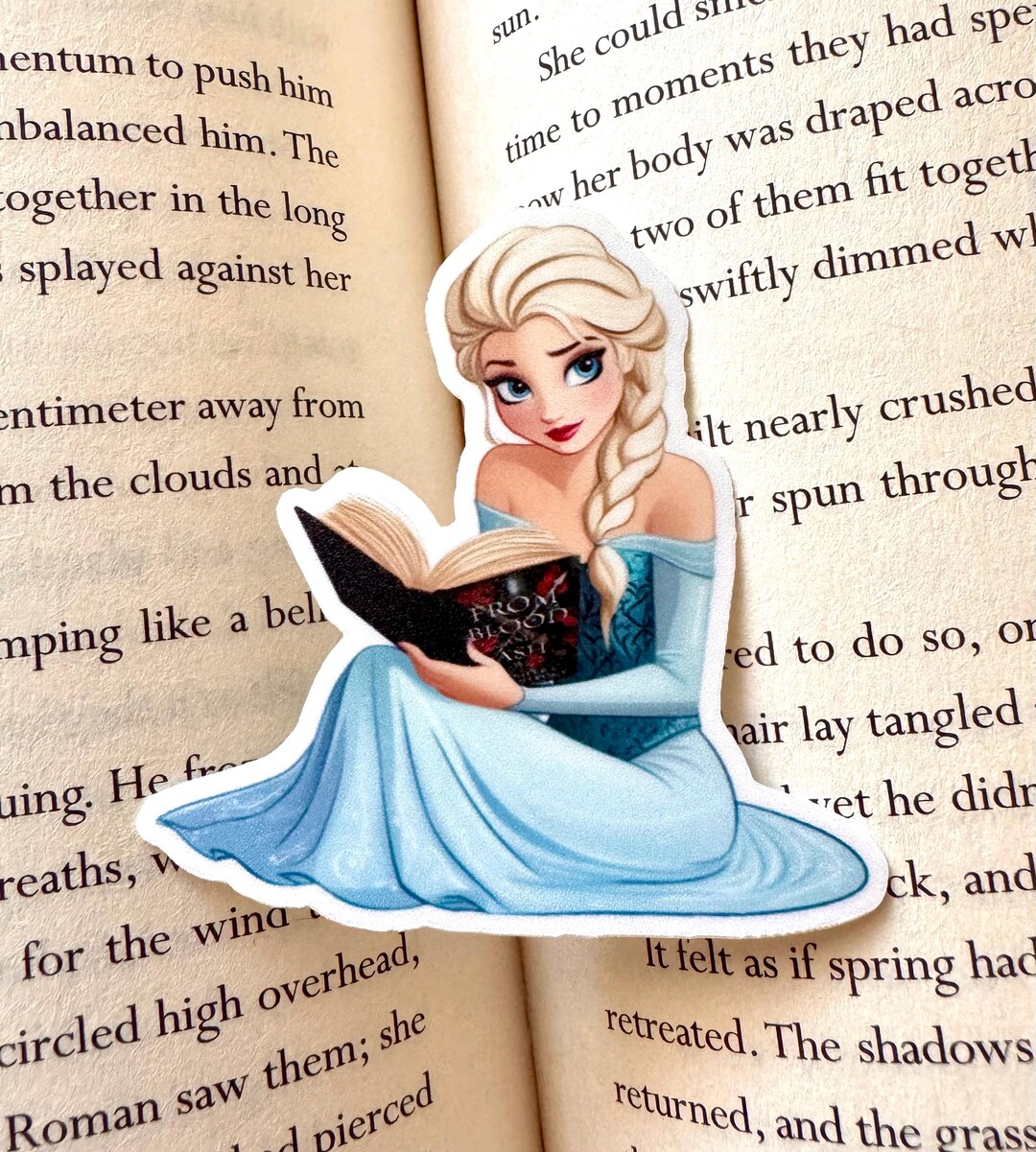 Elsa Reading From Blood and Ash Sticker, Kindle Sticker, Jennifer ...