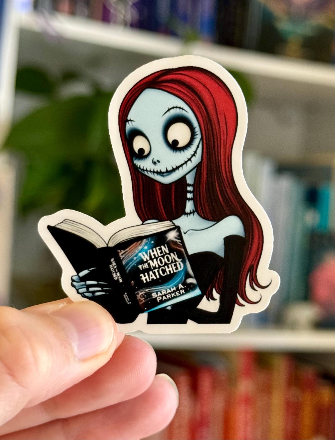 Sally Reading 'when the Moon Hatched' Vinyl Sticker - Etsy