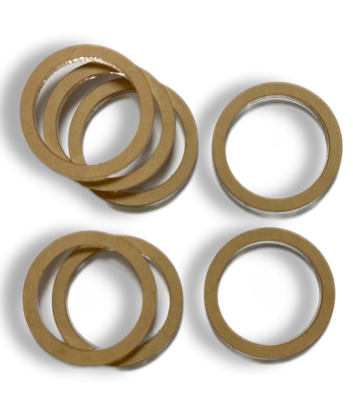 Clear Acrylic Washer Blanks Set of 60 PCS 1.20 Diameter X .9375 ID X 1/ ...