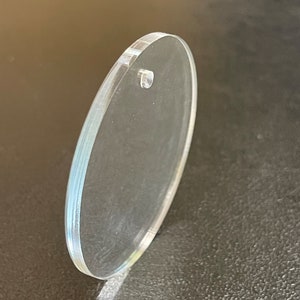 Set of 25 Round Clear Acrylic 2 Inch Disks With Center Hole - DIY ...