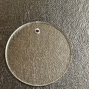 Set of 25 Round Clear Acrylic 2 Inch Disks With Center Hole - DIY ...